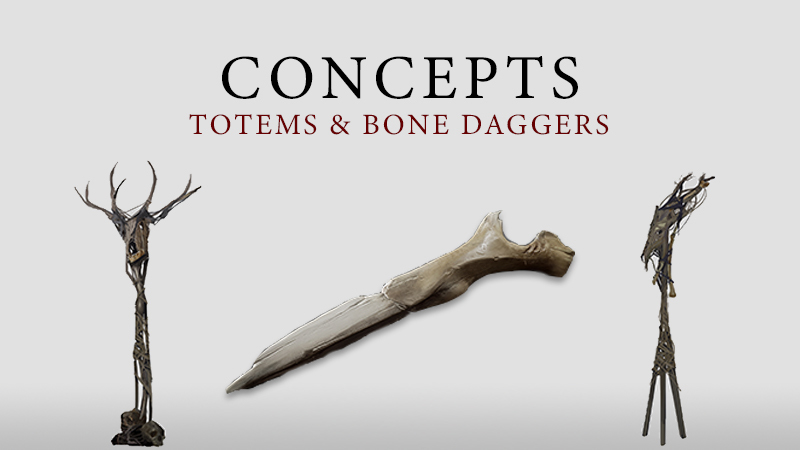Dread Hunger - Art Development Update | Totems & Bone Daggers - Steam News
