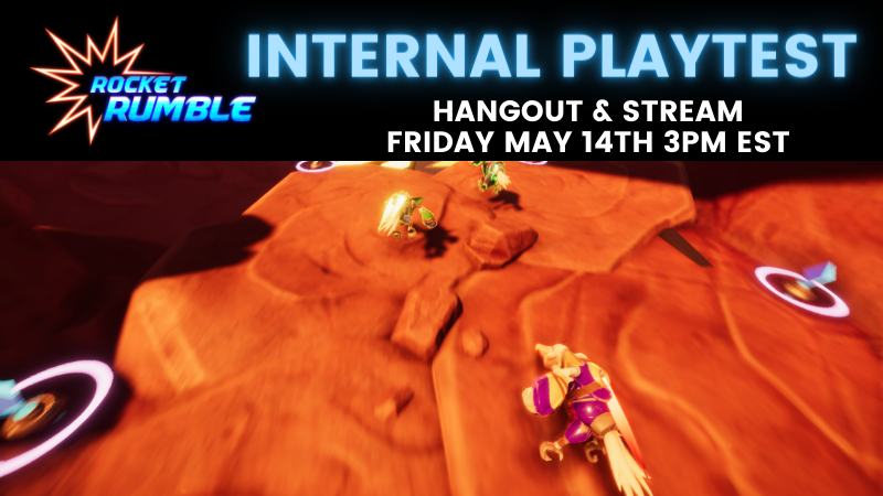 Rocket Rumble - Internal Playtest Hangout & Stream - Steam News