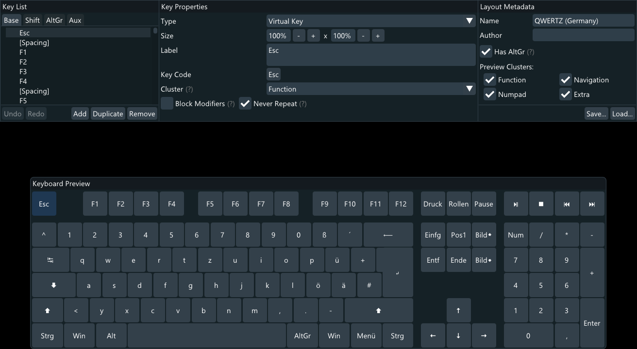 Keyboard Layout Editor