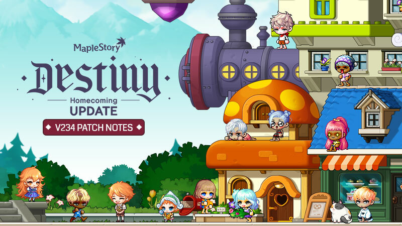 MapleStory - v.234 - Destiny: Homecoming Patch Notes - Steam News