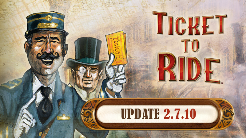 Ticket to Ride: Classic Edition - Ticket to Ride 2.7.10 update is now ...