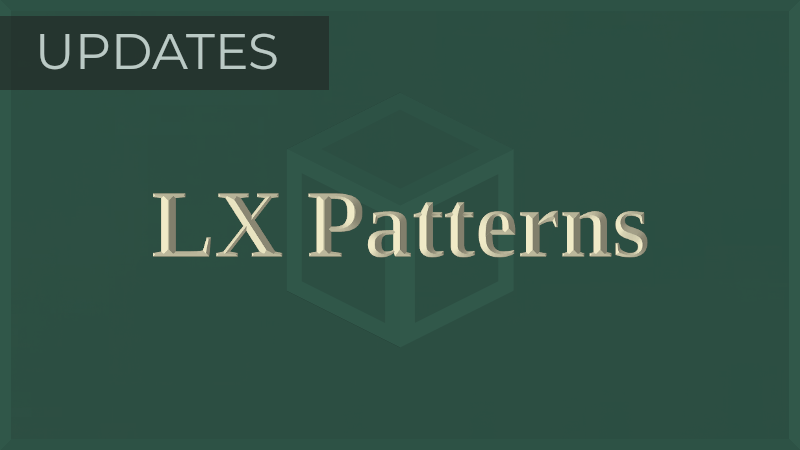 LX Patterns - Steam cloud is available - Steam News