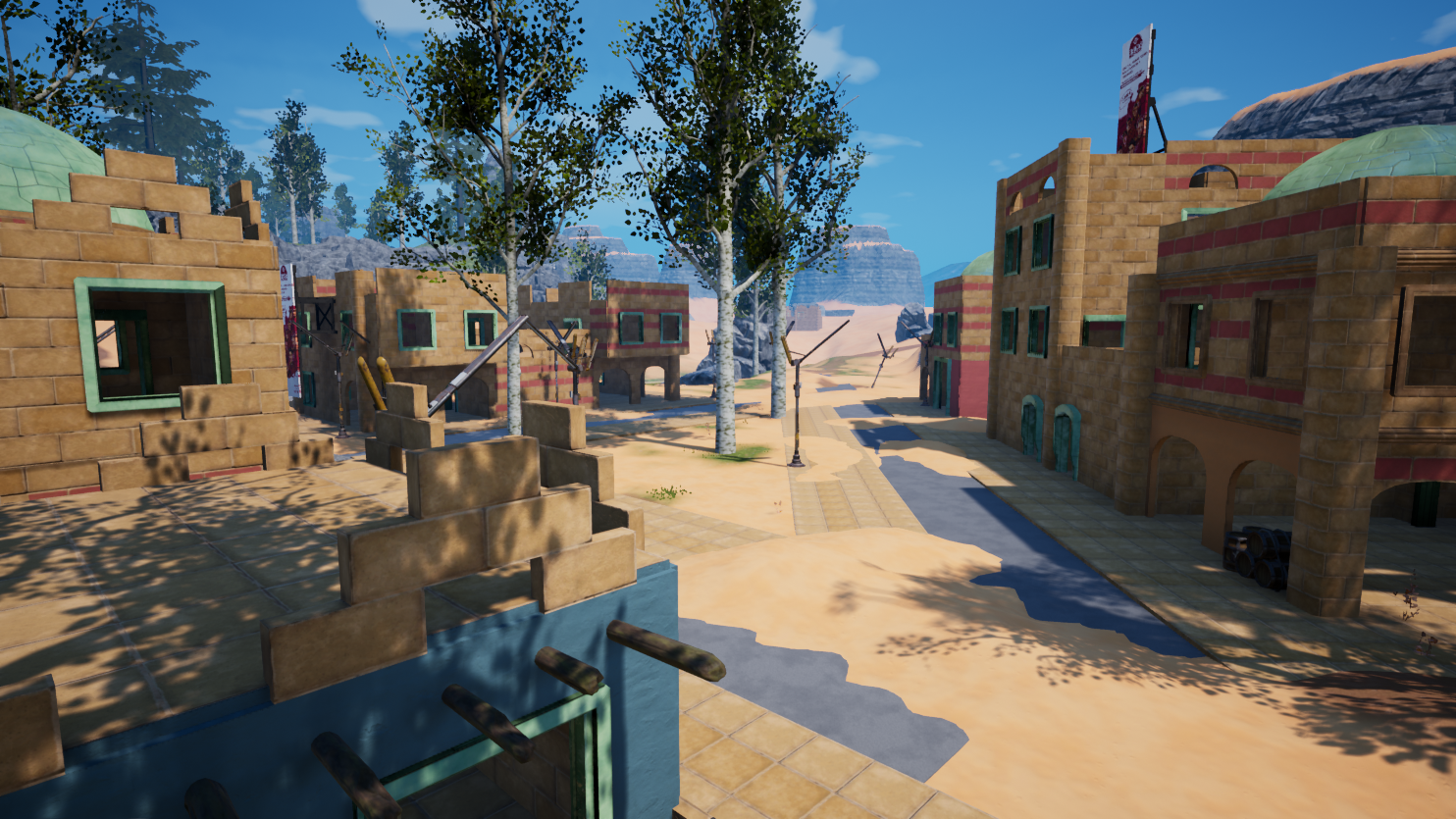 Desert zone updated, added more verticality.