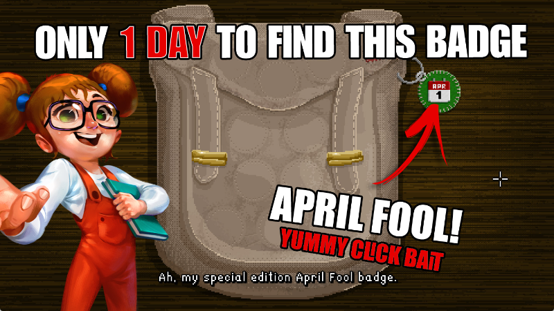 Lucy Dreaming - Can you find the April Fool Badge? - Steam News