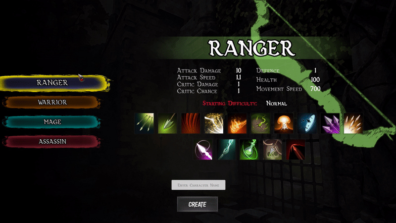 Shades of Rayna - Preview: New Class Selection Screen - Steam News