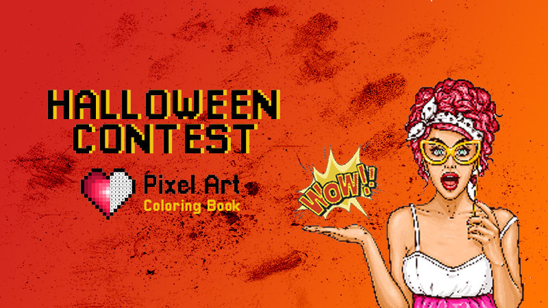 Pixel Art Coloring Book - Halloween Contest Winners - Steam News