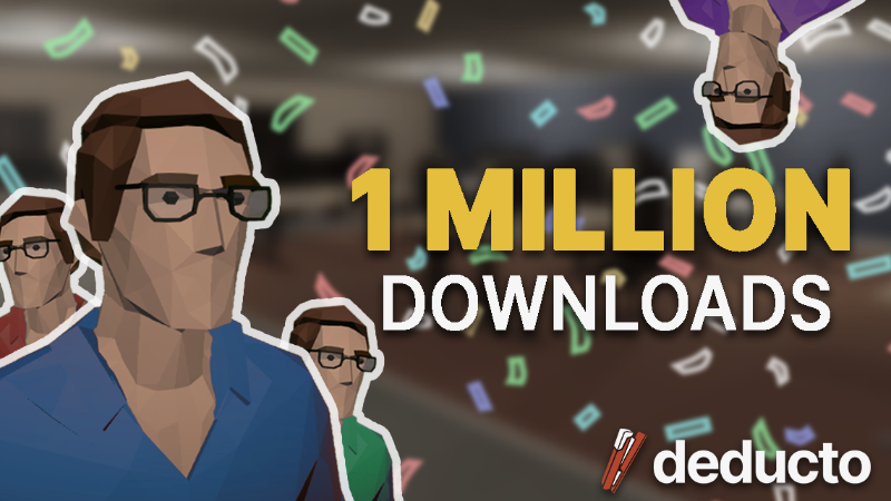 Deducto - DEDUCTO REACHED 1,000,000 TOTAL PLAYERS - Steam News