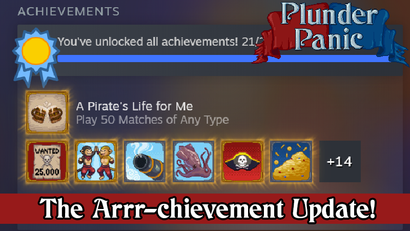 Plunder Panic - The Arrr-chievement Update - Steam News