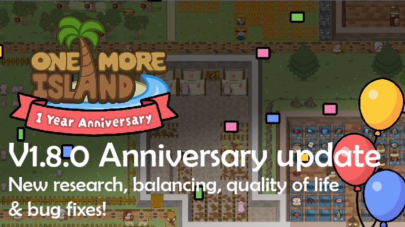 One More Island - Patch v1.8.0 - Steam News