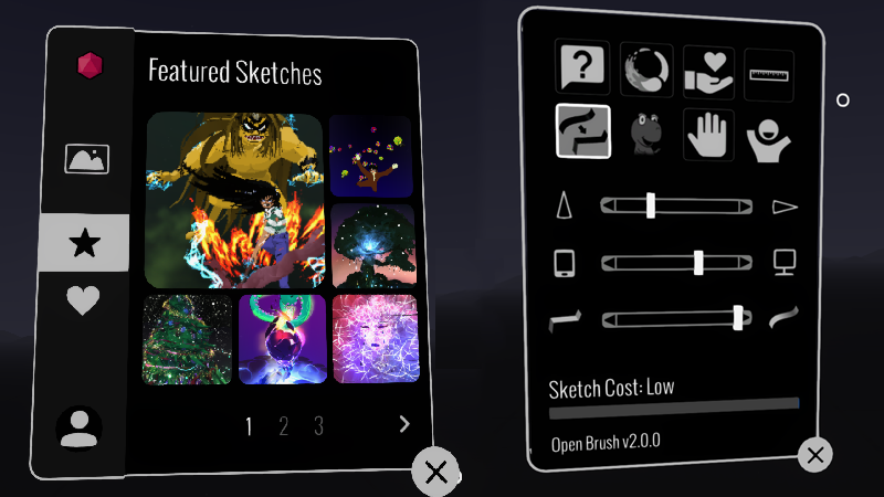 Open Brush - New release:v2.2 - Settings and Sketches - Steam News