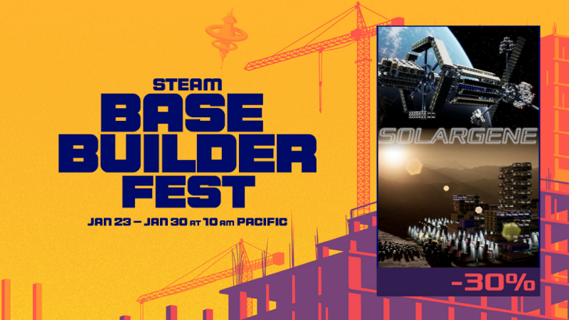 Solargene - Solargene in the Base Builder Fest on Steam - Steam News