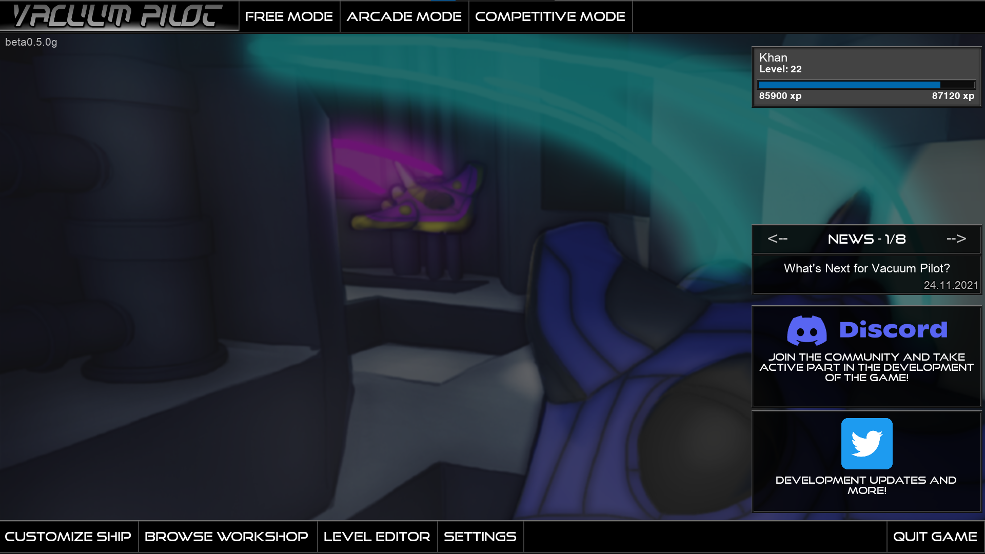 We gave the main menu a modernized look by moving the main menu buttons ...