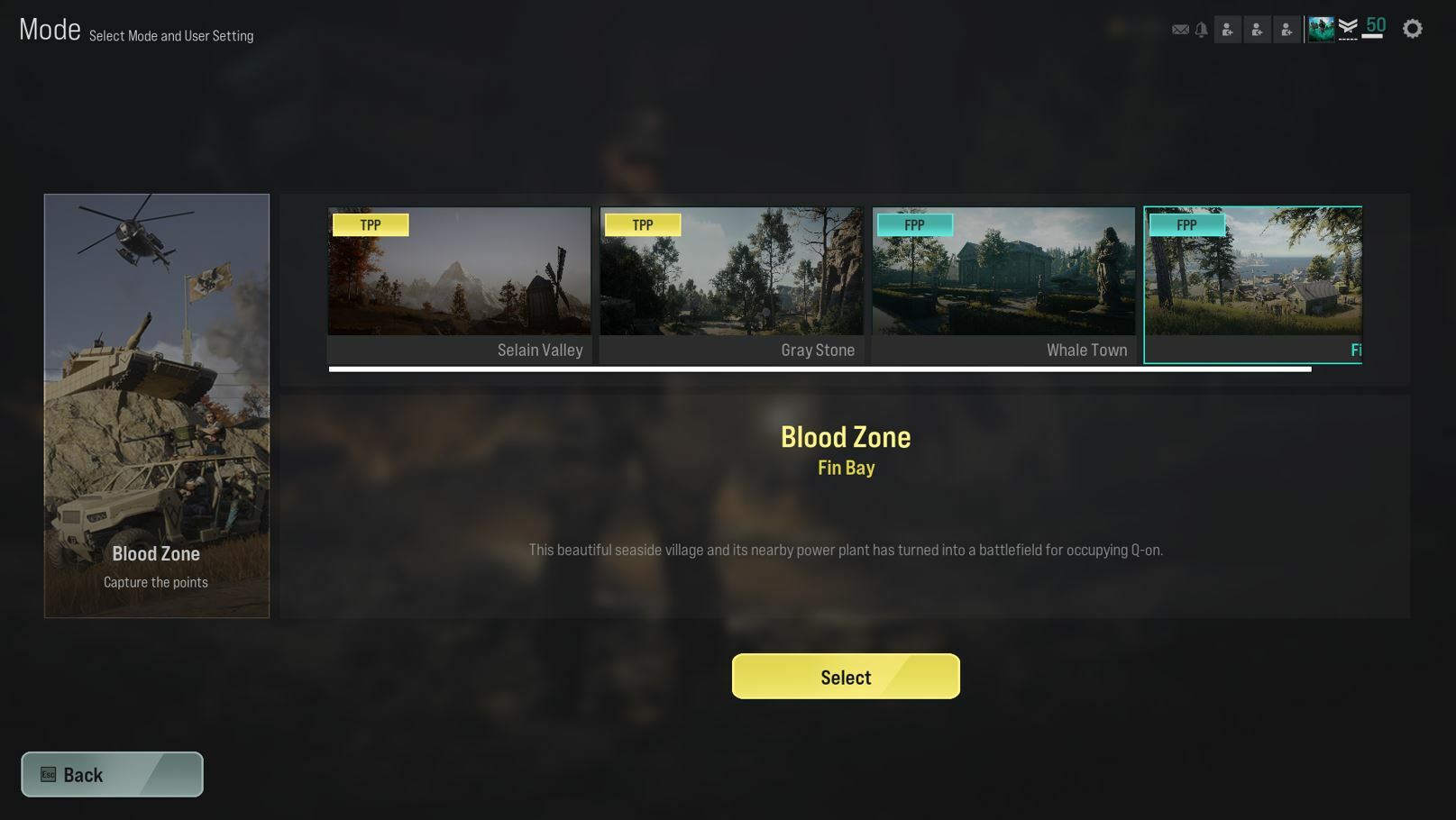 The Blood Zone mode is a battle between two factions, and there is a total of four maps.