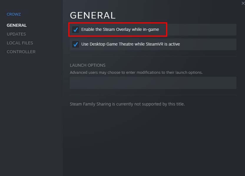 1. Open Steam Client Library