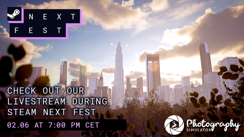 Photography Simulator - Photography Simulator livestream #2! - Steam News