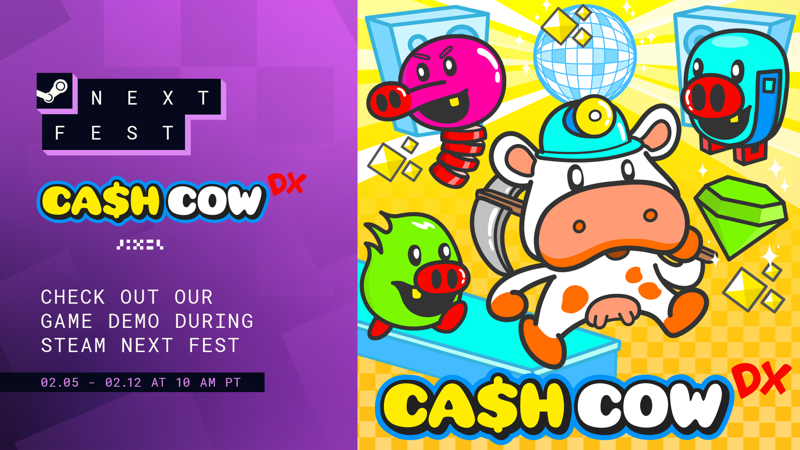 Donut Dodo - Cash Cow DX is coming to Steam Next Fest! - Steam News