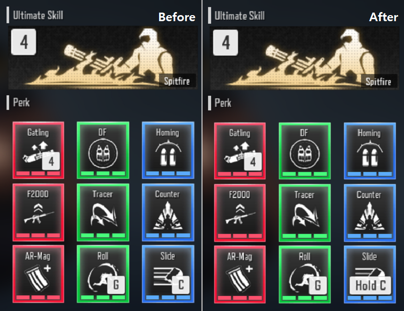 2) Keybind for Slide - Players can now use a separate keybind for slide ...