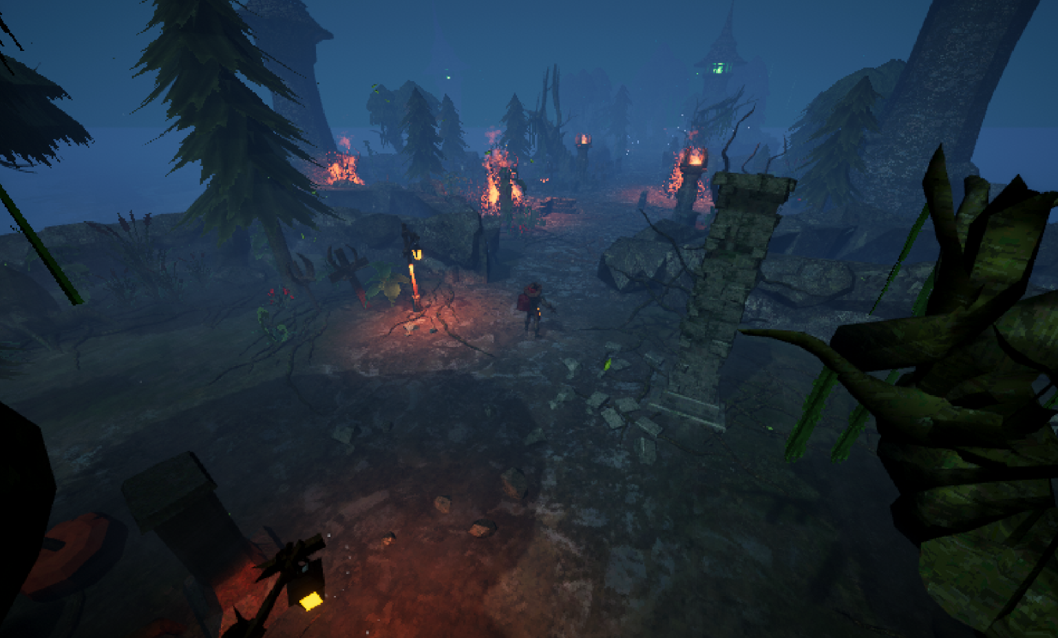 This change along with some lighting adjustments really sold the swampy ...