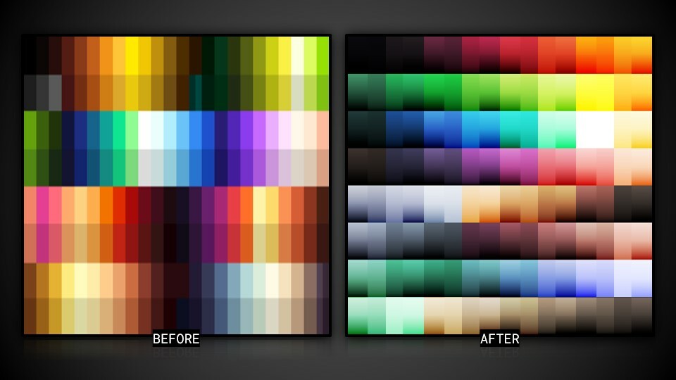 With that in mind, we changed the original color palette for the game.