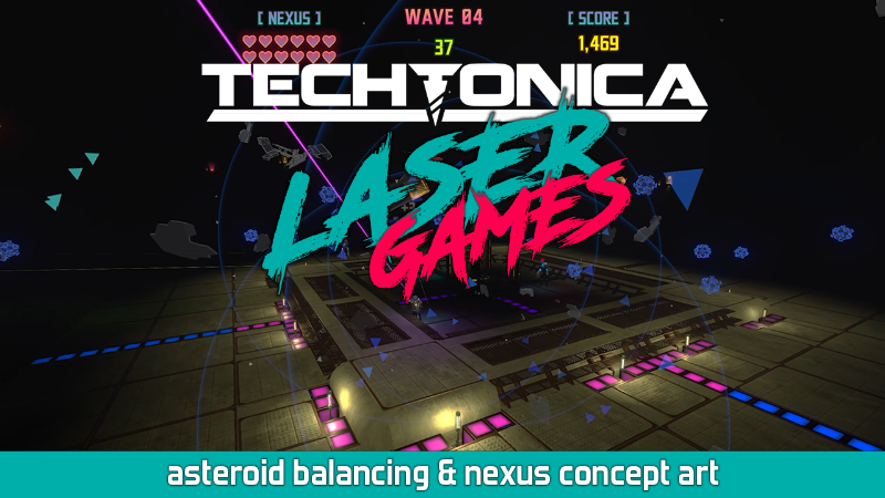 Techtonica - Nexus concept art and balancing the asteroids mini-game ...