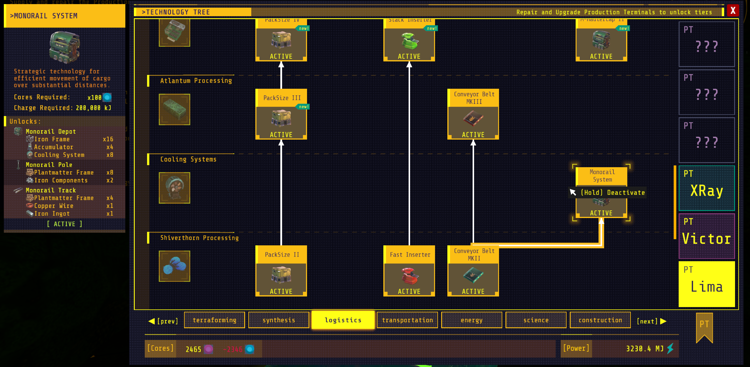 New intermediates and an overhauled Tech Tree – Techtonica