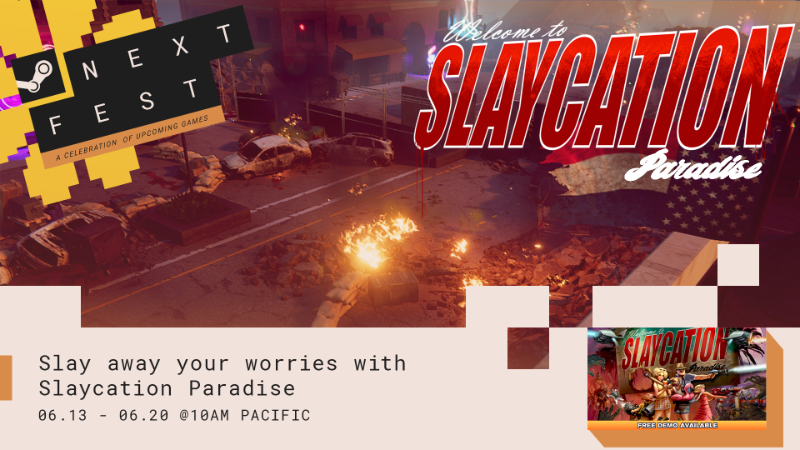 Slaycation Paradise - Slaycation Paradise Next Fest Dev Stream - Steam News