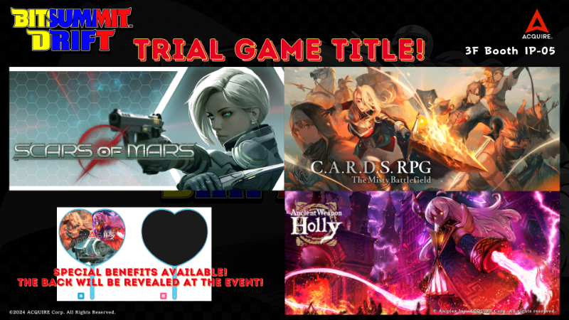 ACQUIRE Corp. - ACQUIRE will be participating in "BitSummit Drift"! - Steam News