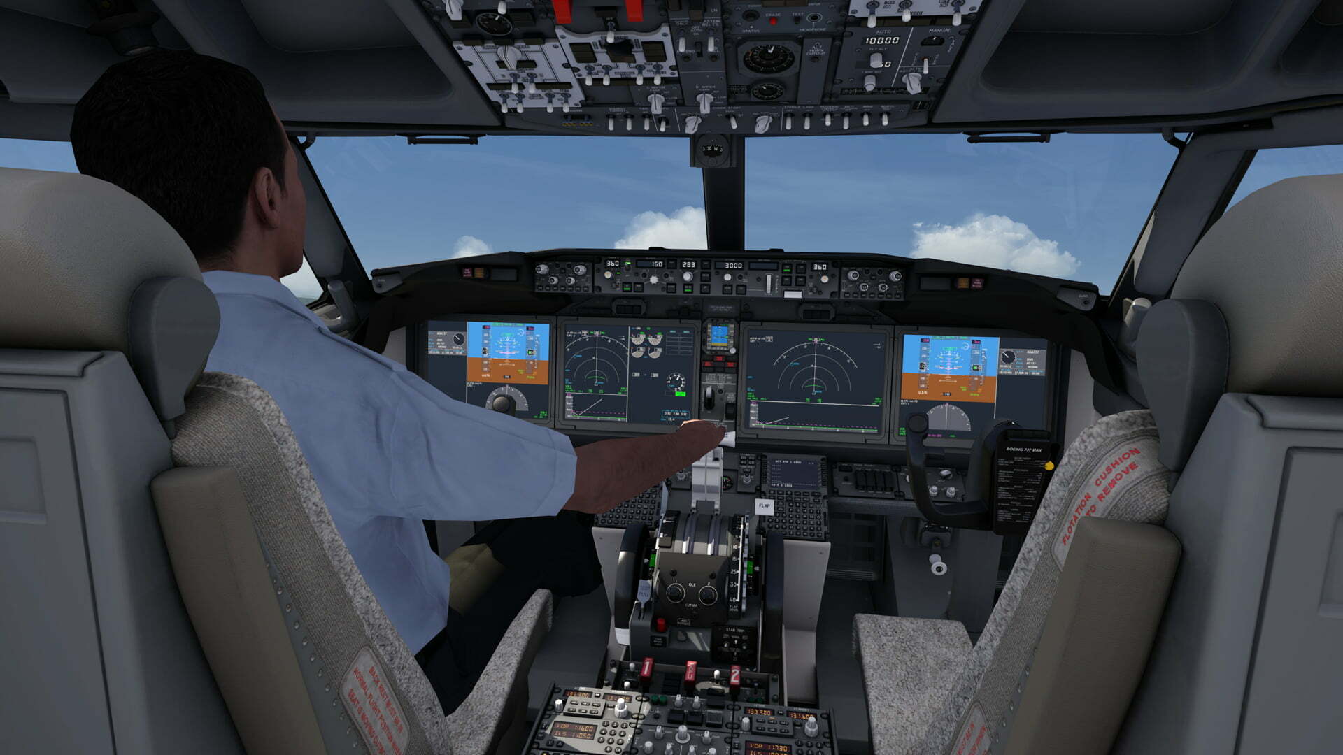 Of course, like the 737 NG, the 737 MAX is also simulated in great ...