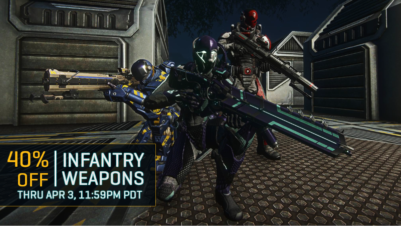 PlanetSide 2 - 40% OFF Infantry Weapons [ MAR 30 - APR 3 ] - Steam News