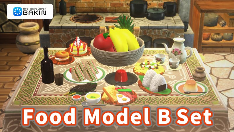 RPG Developer Bakin - New Free DLC "Food Model B Set" in the Steam ...