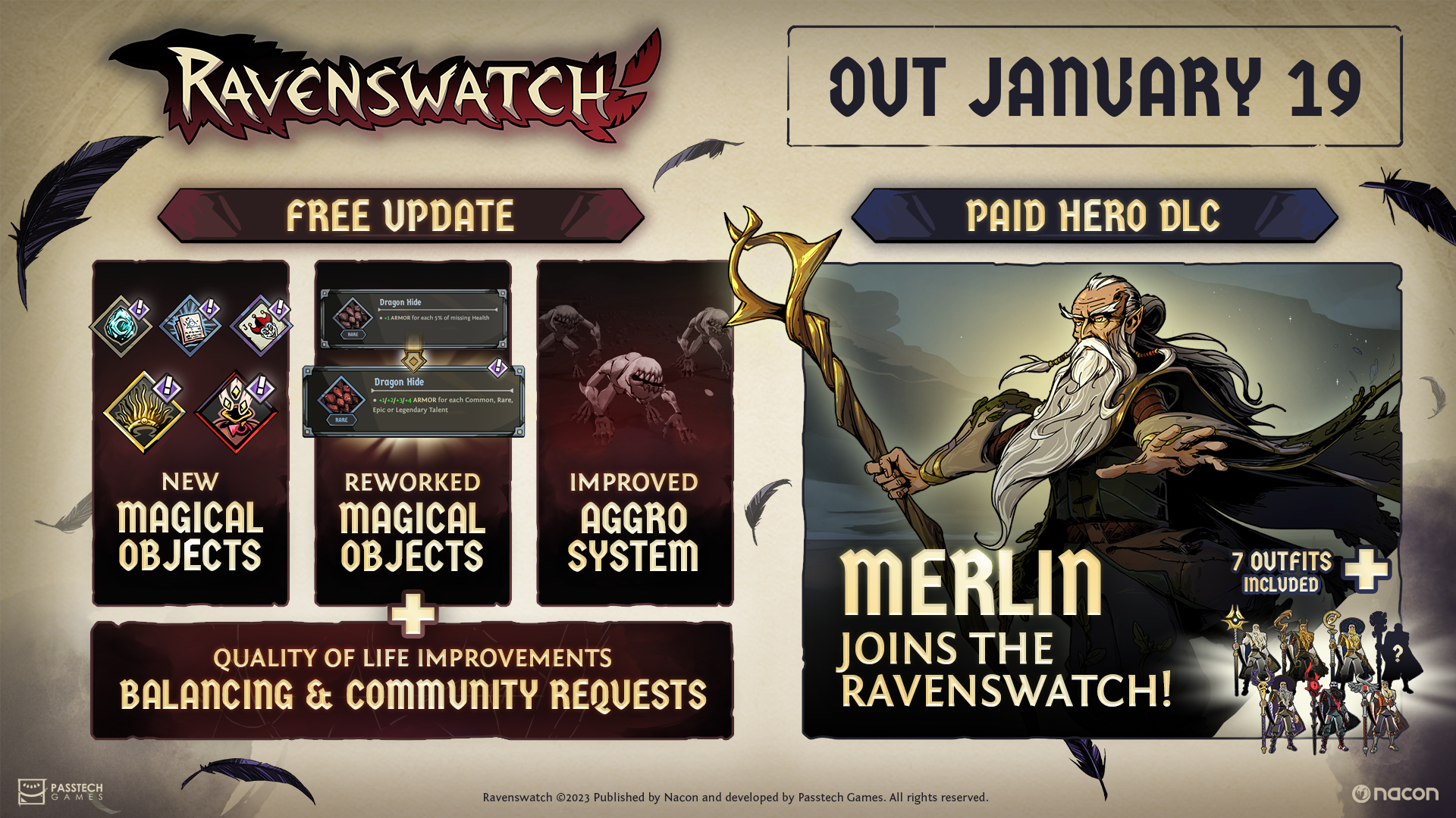Merlin, nouvel héros de Ravenwatch débarque Lundi 19 janvier ! - News ...