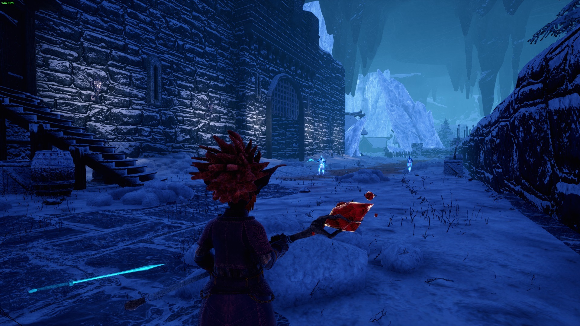 Above: The main entrance of the Icy Depths!