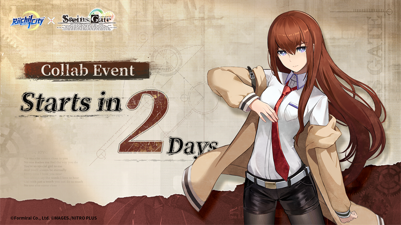 Riichi City × STEINS;GATE - \ Collaboration Countdown / - Steam News