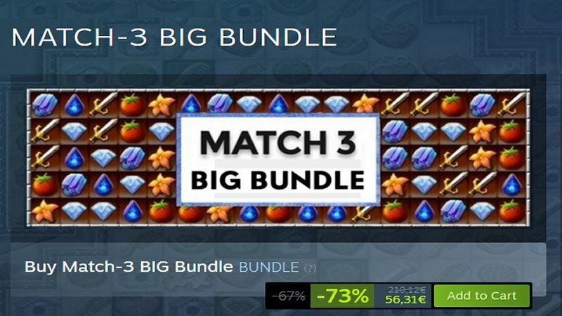 ClearIt 13 - Buy the "Match3 BIG Bundle" on Steam and save over 70% ...