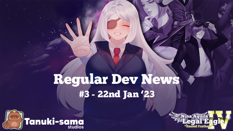 Nina Aquila: Legal Eagle, Chapter IV: "Sacred Feathers" - Regular Dev News #3 - About the ...