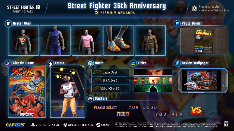 Street Fighter™ 6 - Get SF 36th Anniversary rewards with the new ...