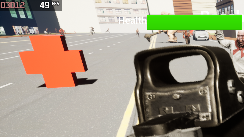Steam :: Scare Girl :: i put a health bar and a health pick up