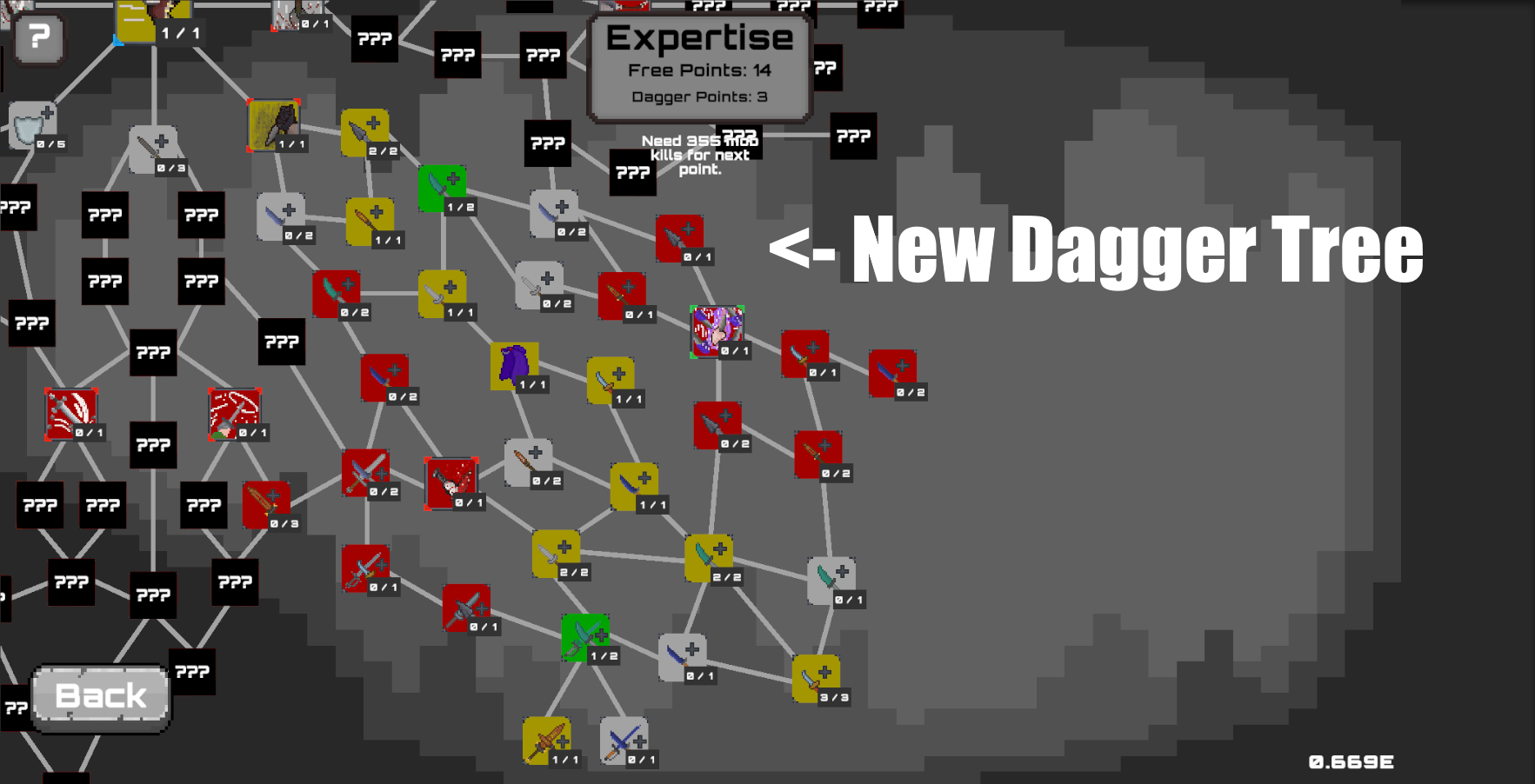 Dagger Expertise Tree Rework: