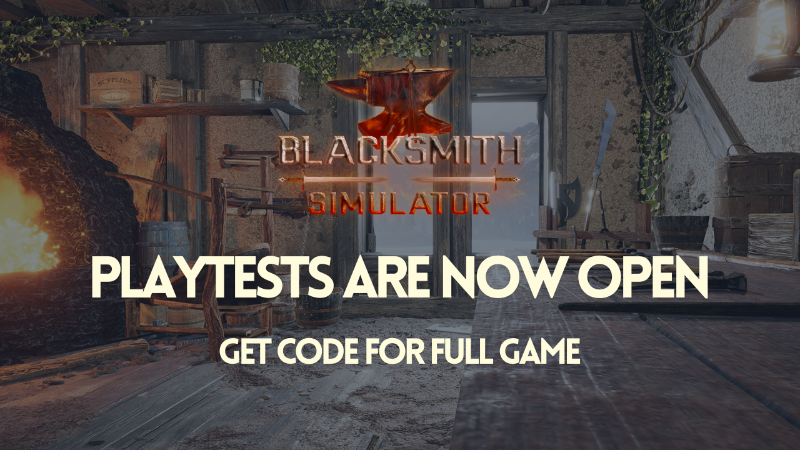 Blacksmith Simulator - Playtests are now open - Steam News
