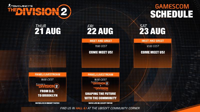 Tom Clancy’s The Division® 2 - The Division 2 at Gamescom - Steam News