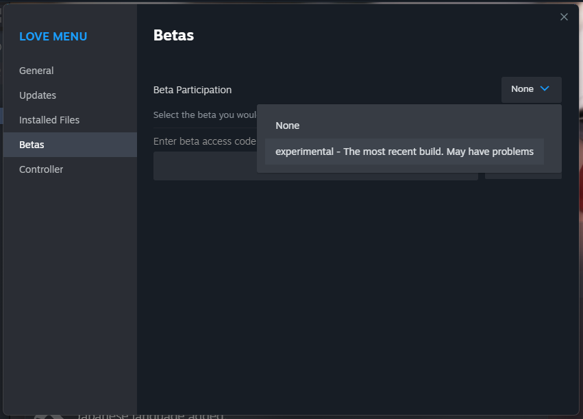 Steam Community :: Love Menu
