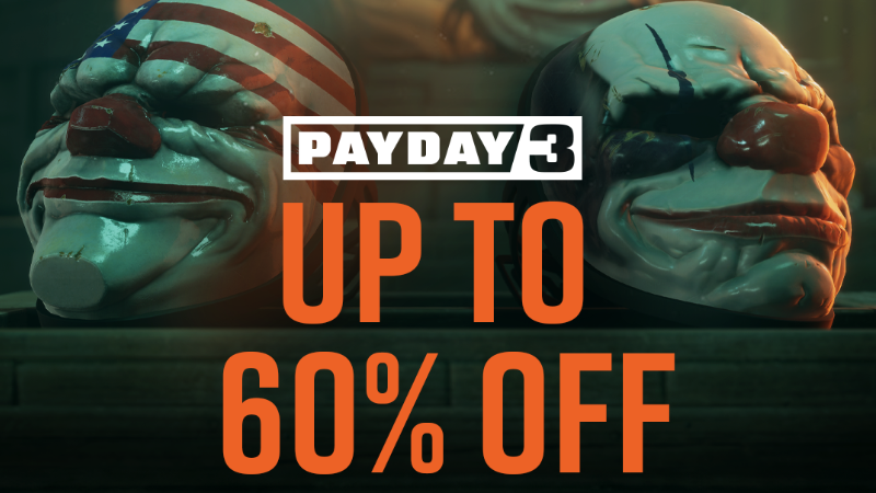 PAYDAY 3 - PAYDAY 3 Sale Promotion (Sep 16th to 23rd) - Steam News