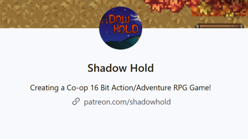 Shadow Hold - Project Development Crowdfunding Opened Through Patreon! - Steam News