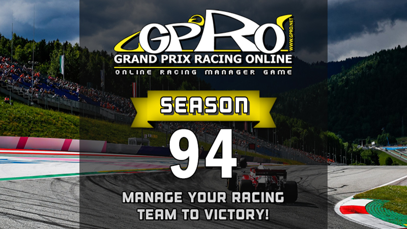 GPRO - Classic racing manager - Season 94 is now open for business ...