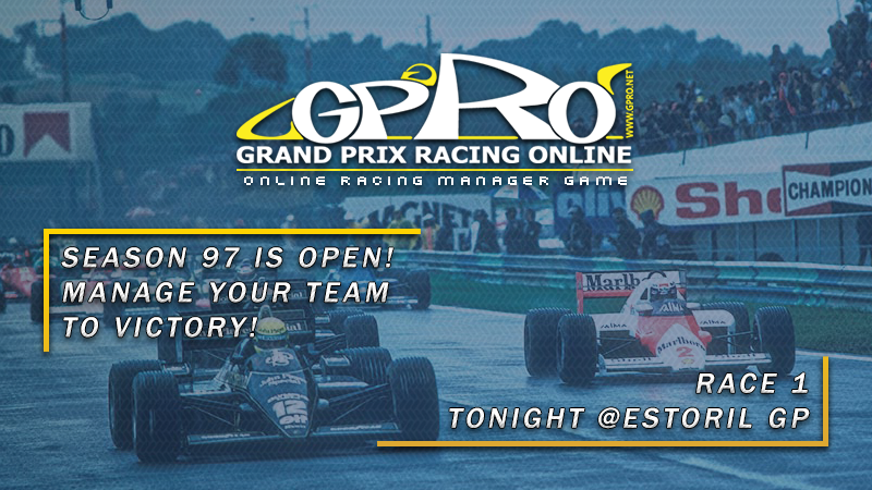 GPRO - Classic racing manager - Season 97 is open for business! - Steam News