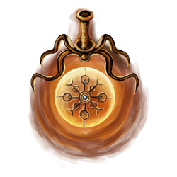 The projectile deal splash damage which scales with melee damage.