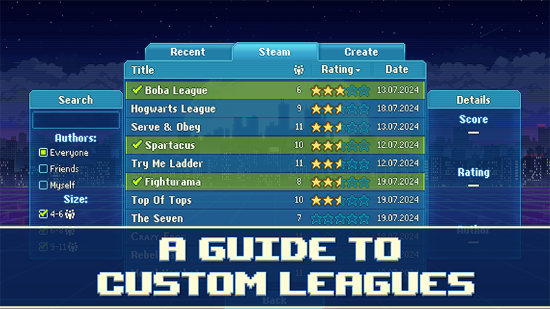 Punch Club 2: Fast Forward - The Ultimate Guide to Custom Leagues ...