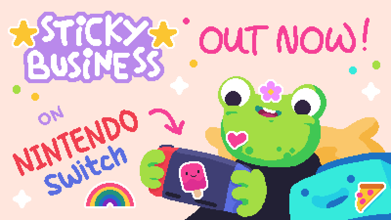 Sticky Business - Surprise! We're out now on Nintendo Switch™! - Steam News