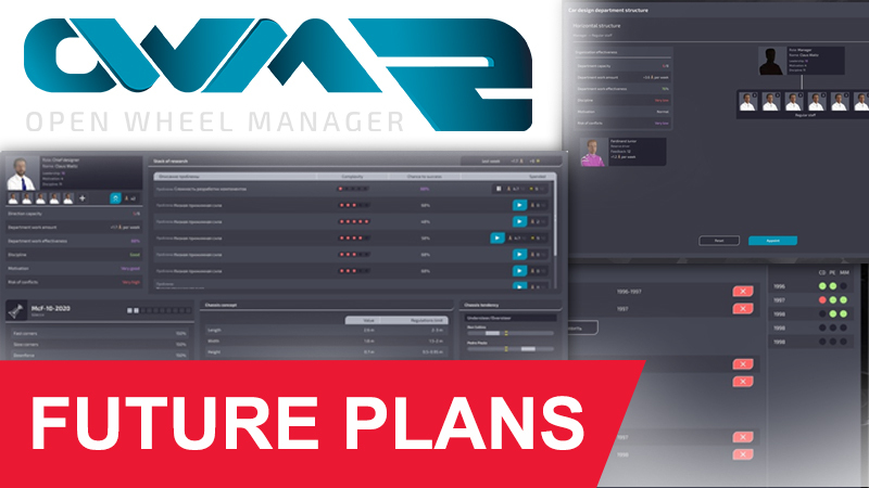 Open Wheel Manager 2 - Future plans - Steam News