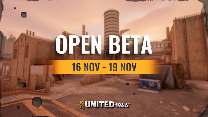 UNITED 1944 - Join our next Open Beta! - Steam News